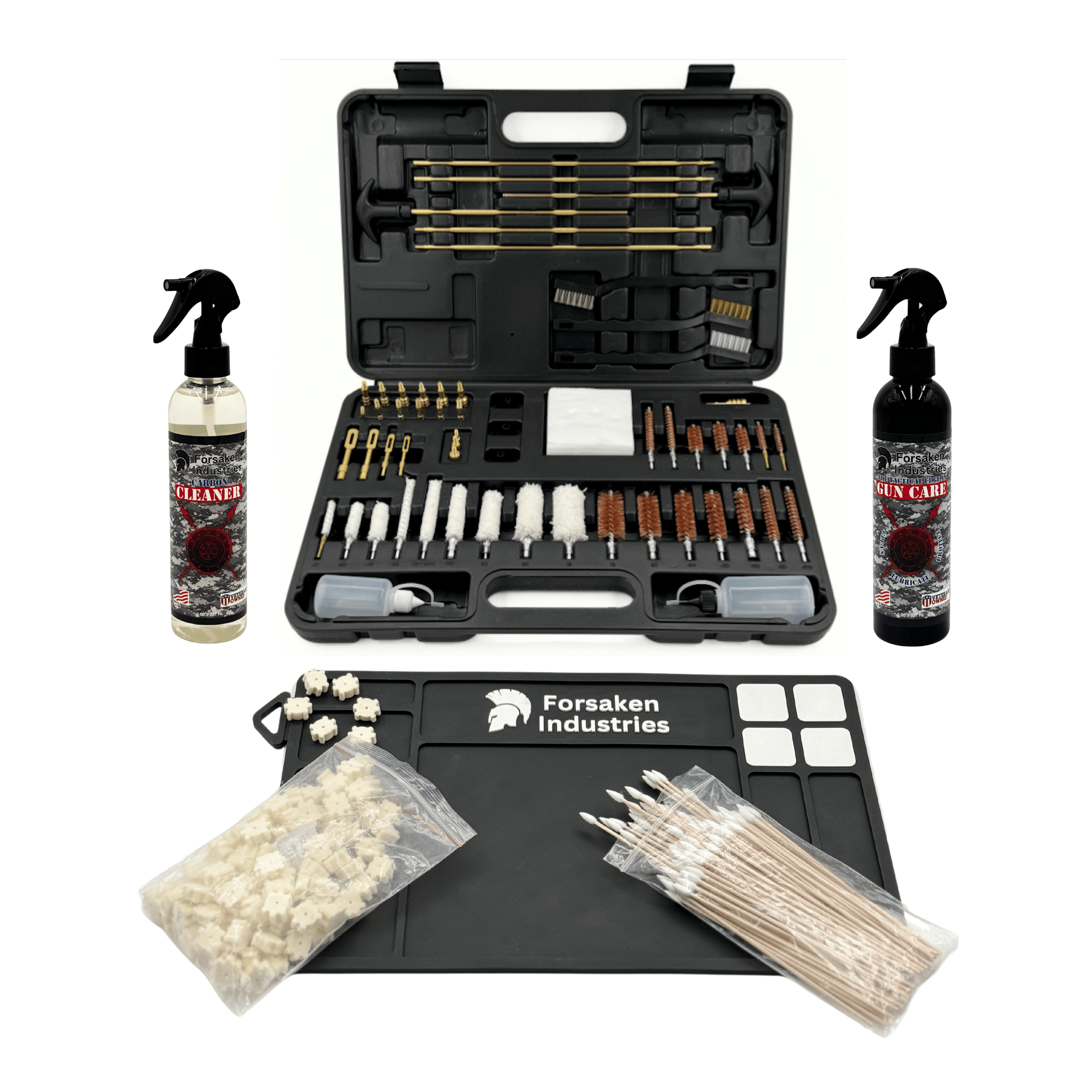 Complete Firearm Cleaning System | Universal Gun Kit + 8oz CLP + Carbon ...